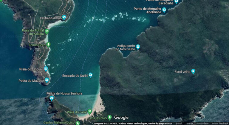 Destinos brasileiros vistos pelo Google Maps que vão te impressionar