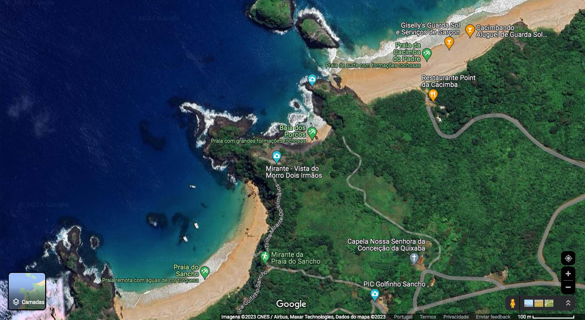 Destinos brasileiros vistos pelo Google Maps que vão te impressionar