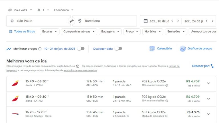 Google Flights - Passo a passo de como achar voos baratos